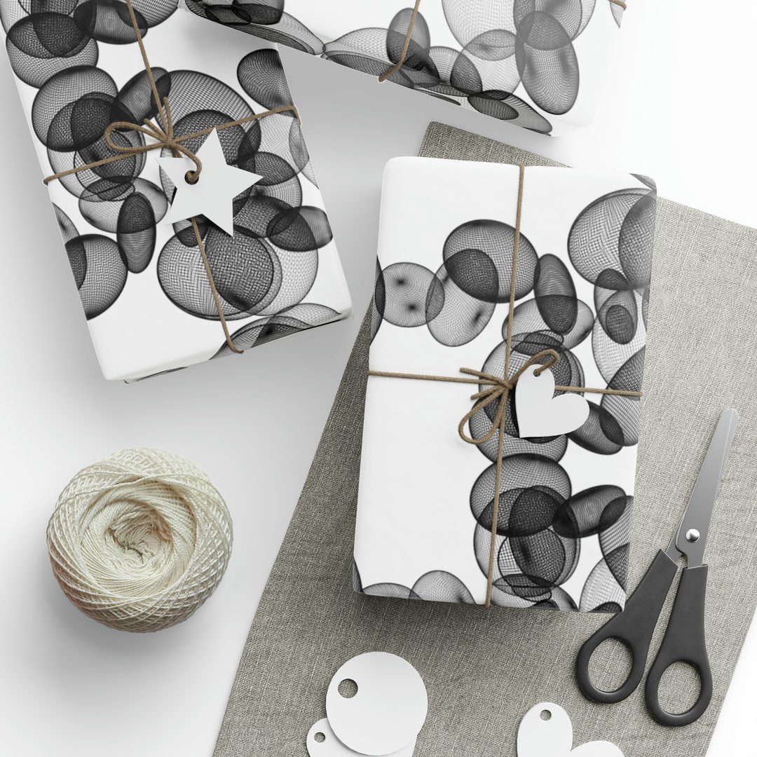 Cascading Spheres Wrapping Paper 3 Sizes - Etsy