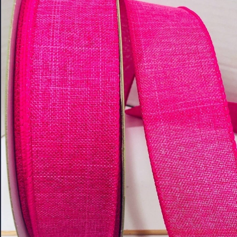 Pink Wired Ribbon - Etsy