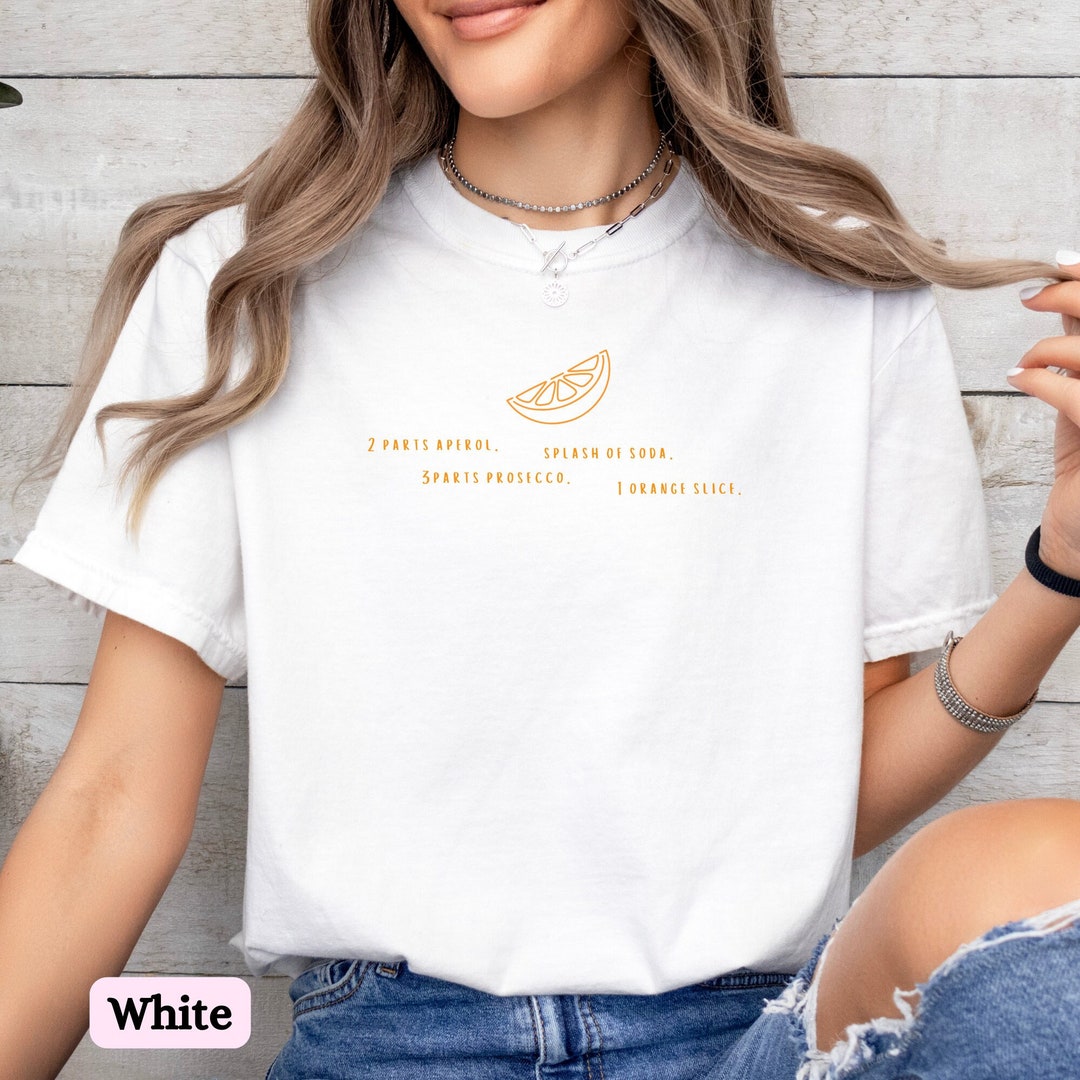 Aperol Spritz Recipe T-shirt | Aperol Spritz Tee | Cocktail Tee ...