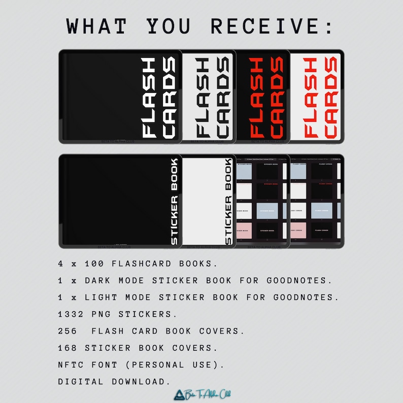 Digital Flashcards, 400 Revision Students Flashcards Goodnotes ...