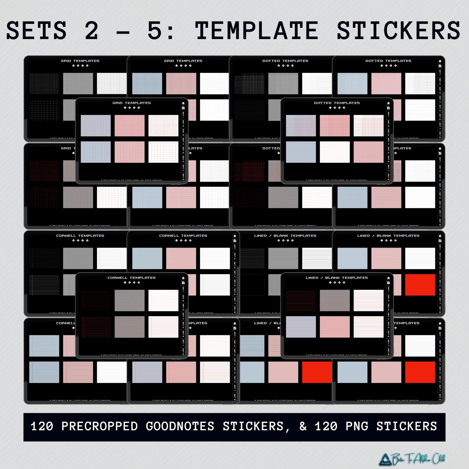 Academic Digital Stickers | 1332 Goodnotes Stickers iPad Study ...