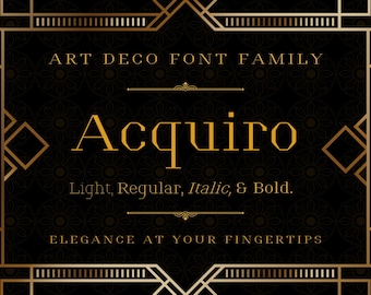 1920s Art Deco Font