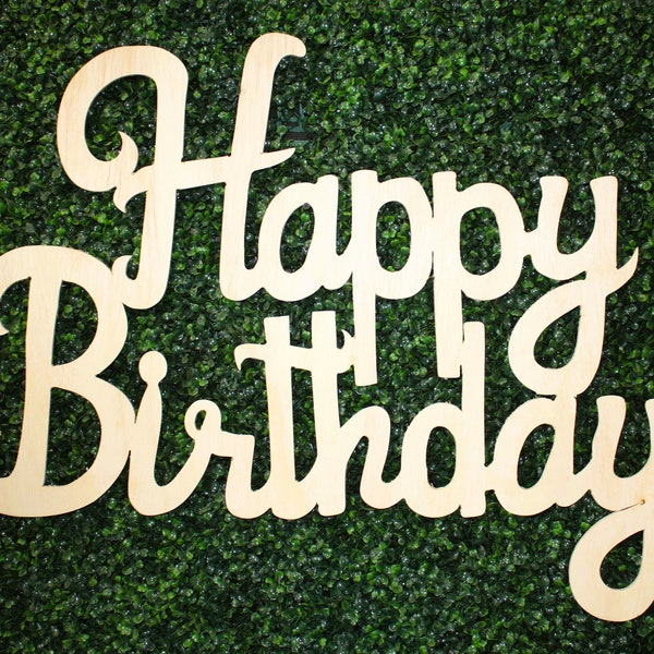 Happy Birthday Sign - Etsy