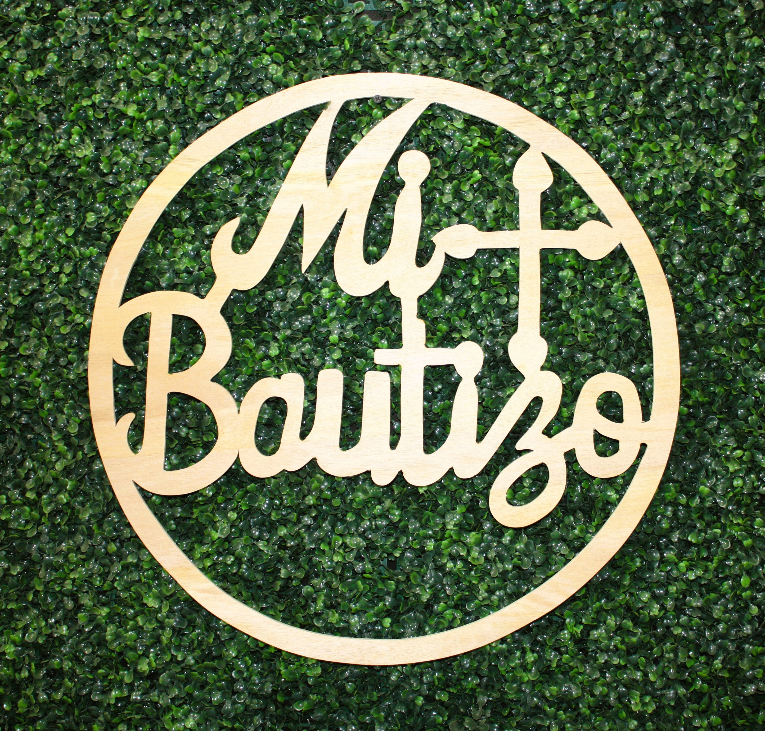 Circular Mi Bautizo Sign - Etsy