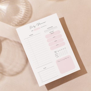 Pink Printable Daily, Weekly and Monthly Planner Bundle, Cute ...