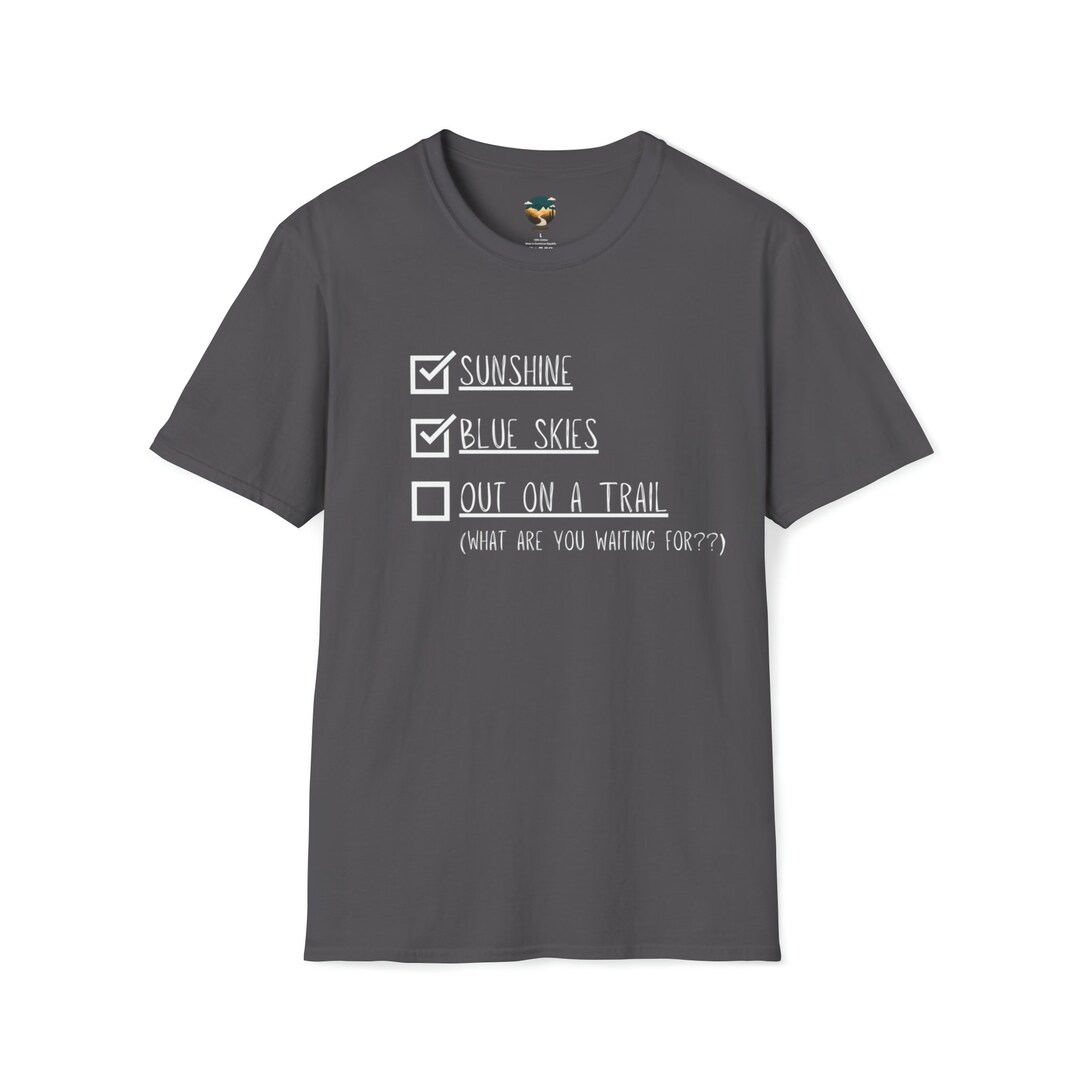 Hiking Checklist Tee Shirt - Etsy