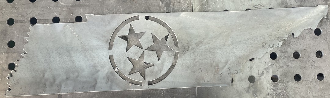 State of Tennessee Tri-star Sign - Etsy