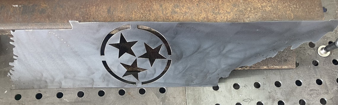 State of Tennessee Tri-star Sign - Etsy
