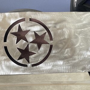 State of Tennessee Tri-star Sign - Etsy
