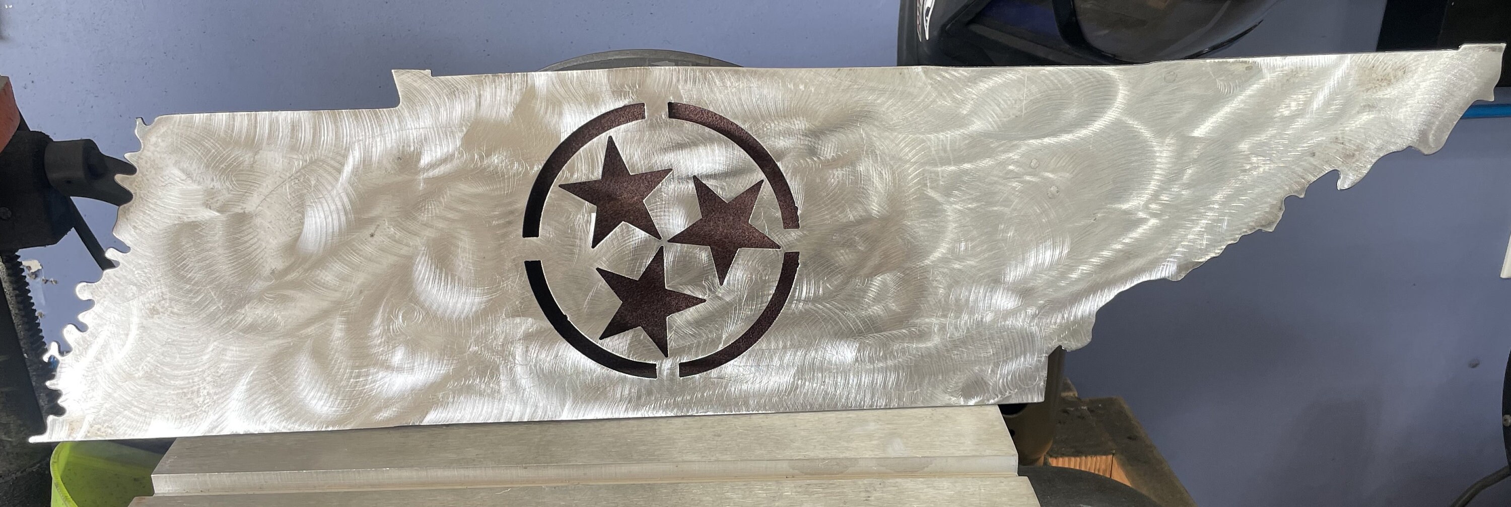 State of Tennessee Tri-star Sign - Etsy