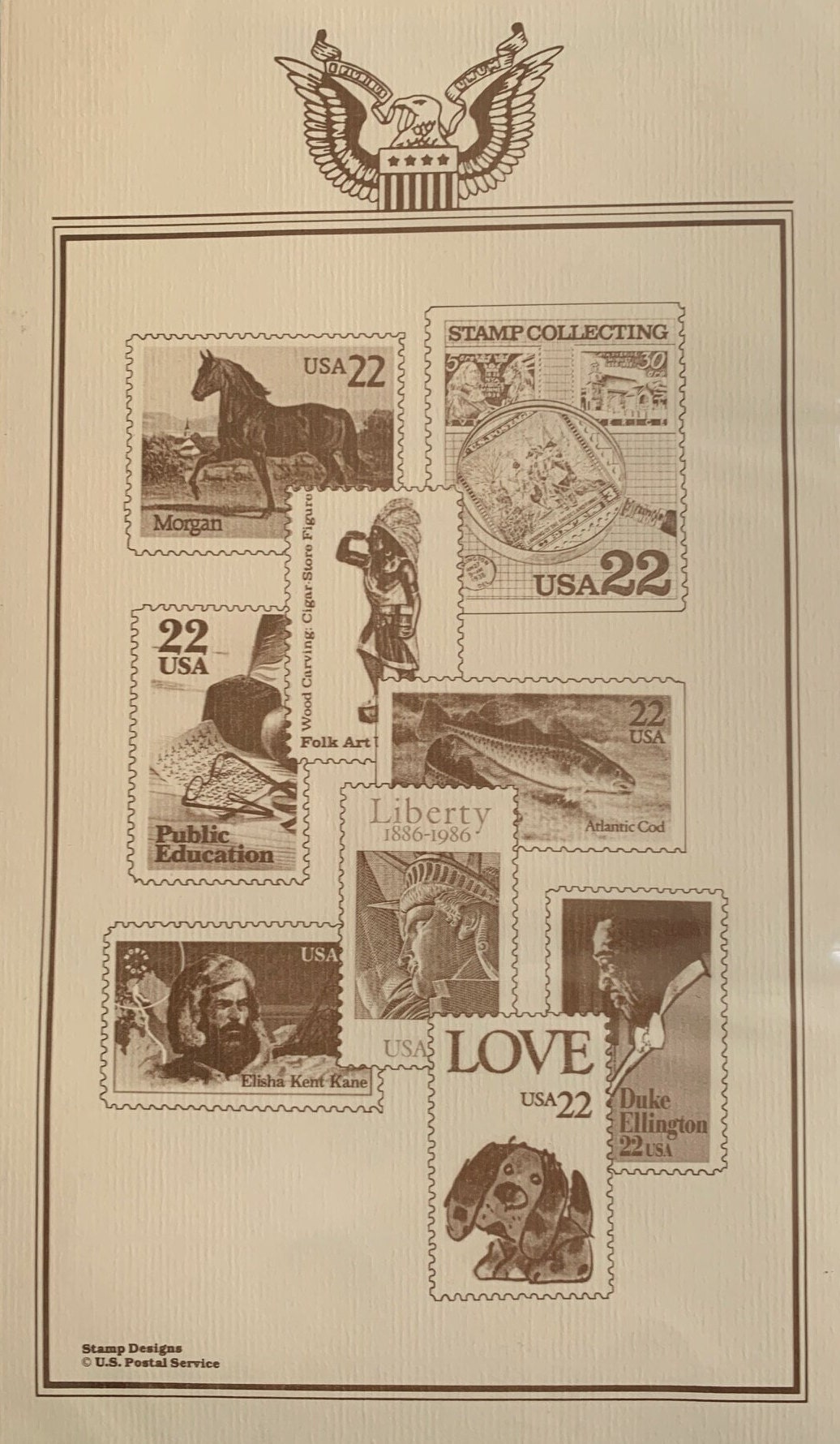 Golden Replicas of United States Stamps,first Day Issue Proof Replicas ...