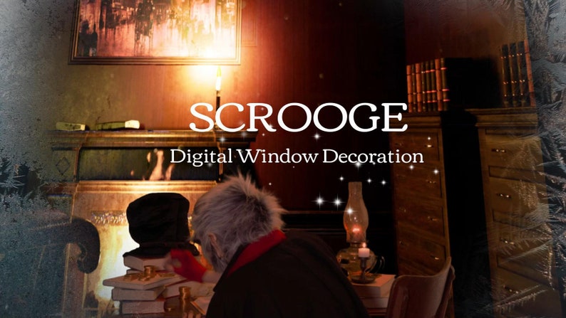 Scrooge Digital Decoration Display - Etsy