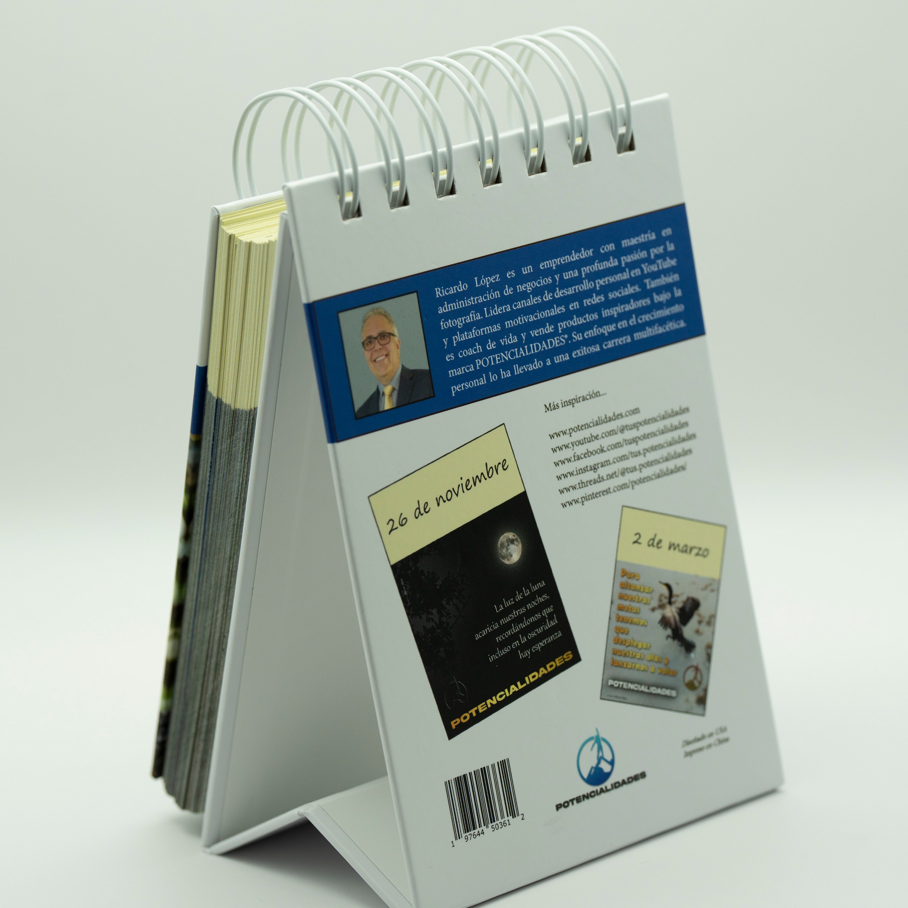 SPANISH Perpetual Desk Flip Calendar - Daily Positive Inspirational ...