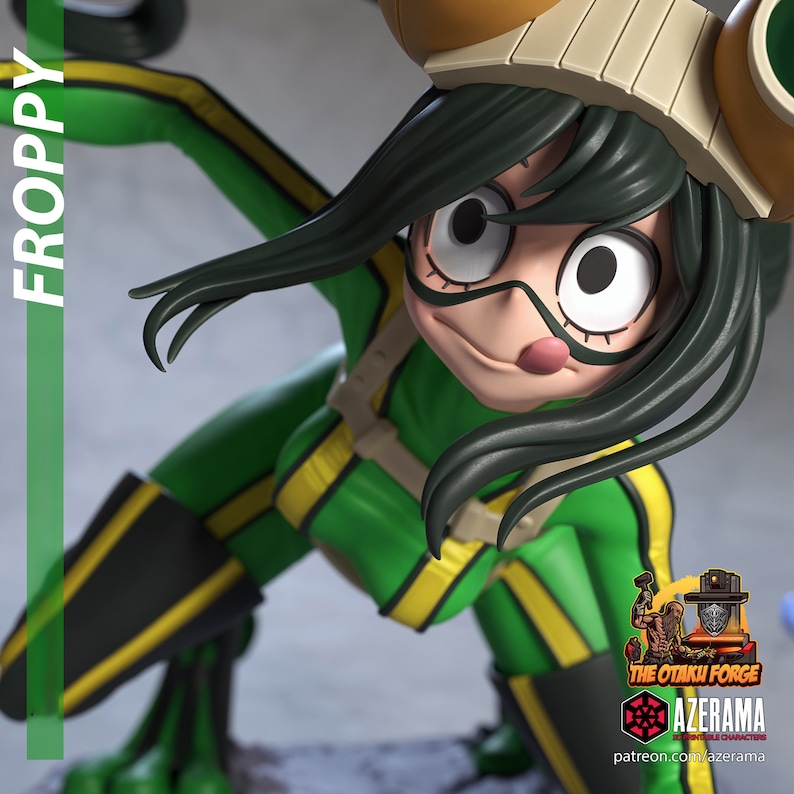 3D Resin Fan Art Mha_froppy DIY Model Kit - Etsy