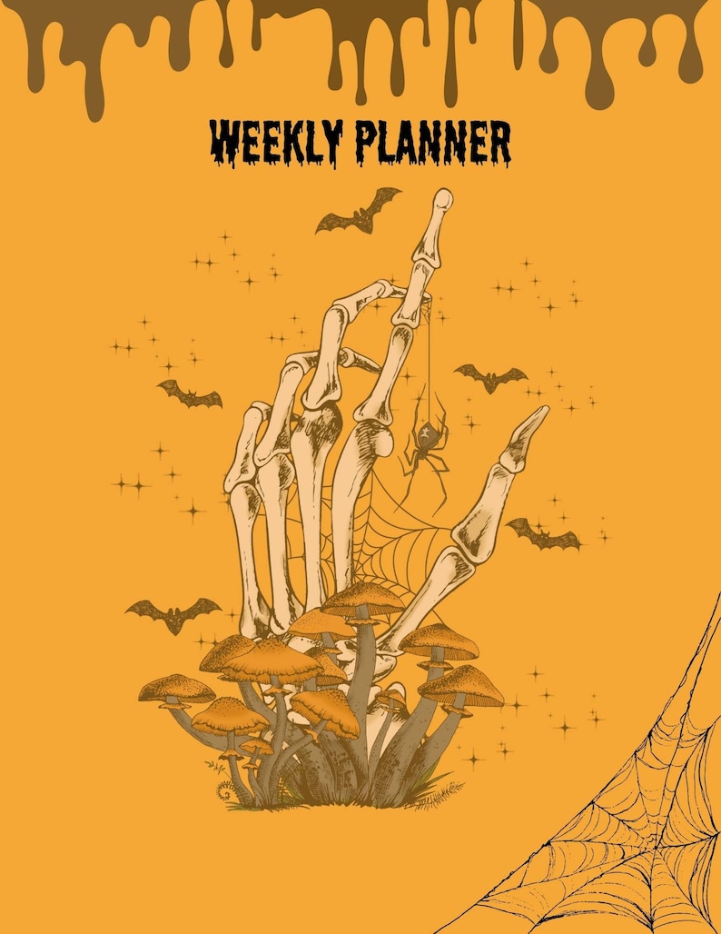 Printable Weekly Planner, Halloween, Fall, Schedule Your Week Out in ...