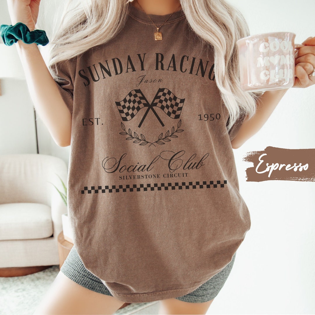Sunday Racing Social Club Shirt, Custom Name Tshirt, Gift for Race ...