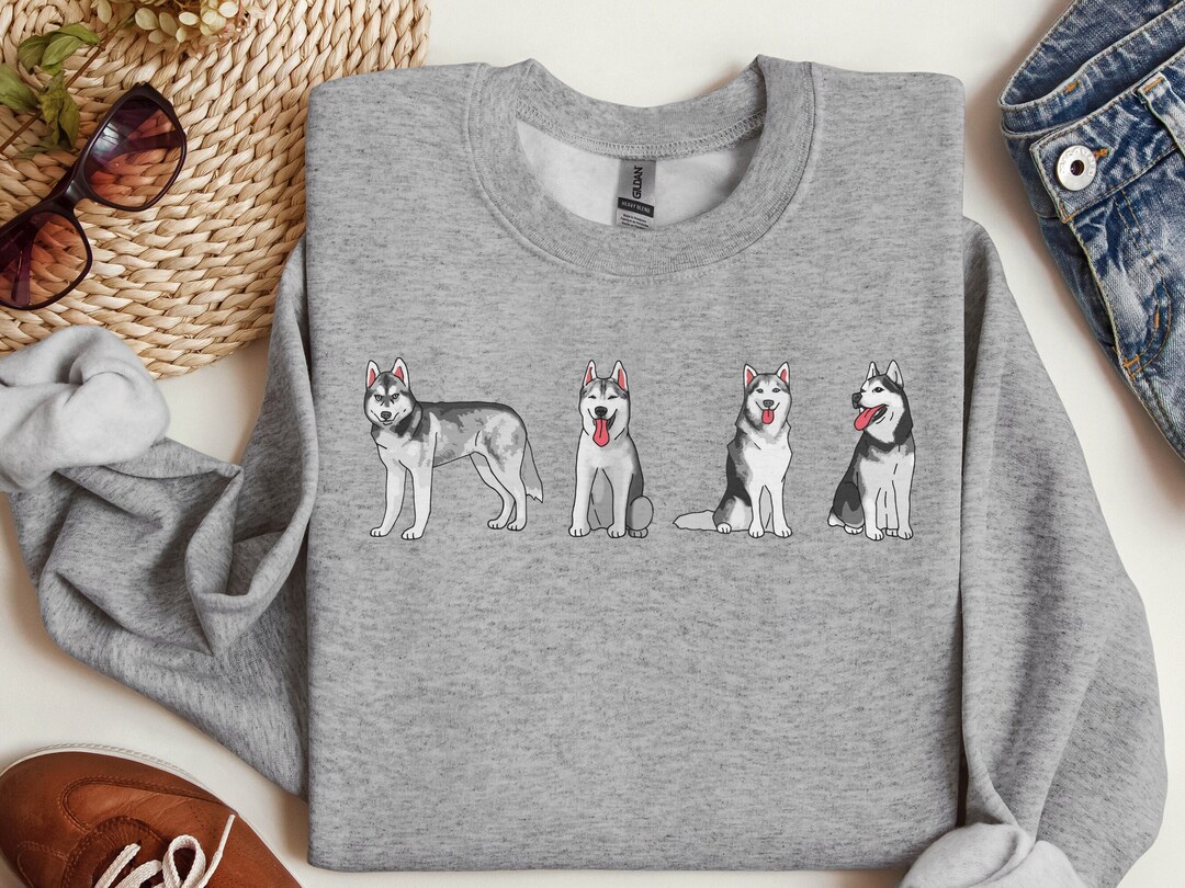 Husky Dog Sweatshirt, Dog Mom Sweatshirt, Husky Mom Shirt, Gifts for ...