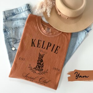 Australian Kelpie Social Club Name Shirt, Custom Dog Mom Tshirt, Gift ...