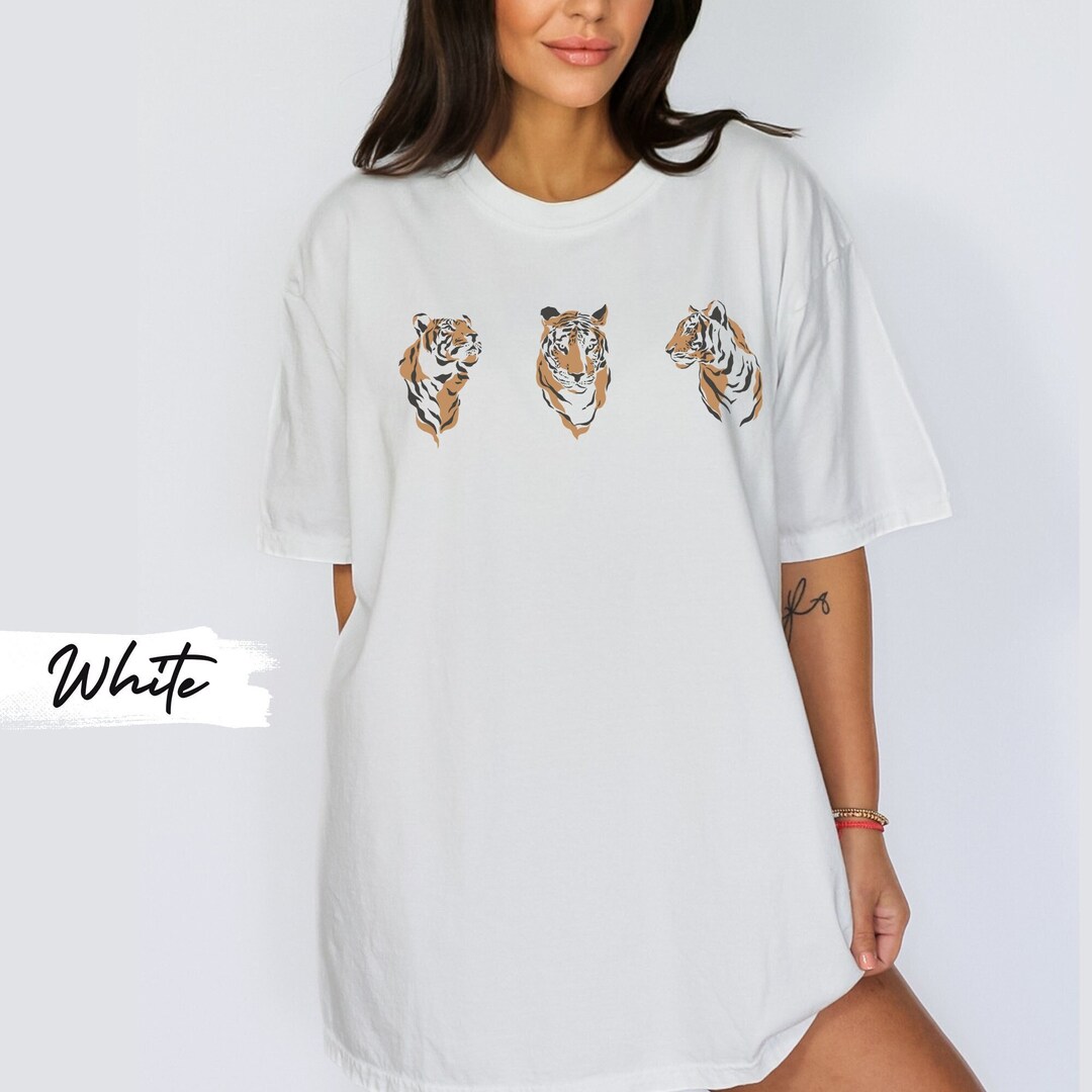 Vintage Tiger Head Shirt, Tiger Face T-shirt, Gift for Tiger Lover ...