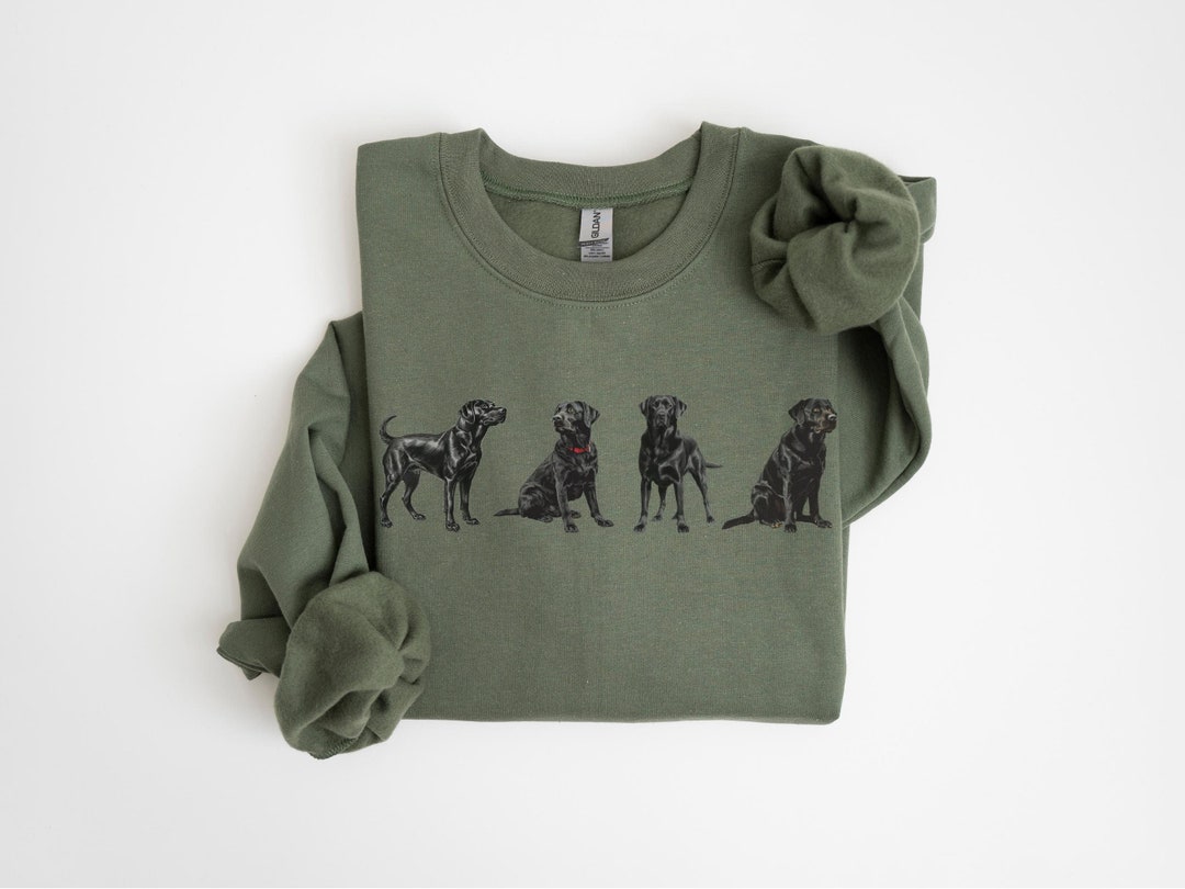 Black Labrador Retriever Unisex Sweatshirt, Lab Dog Mom Sweater, Gift ...