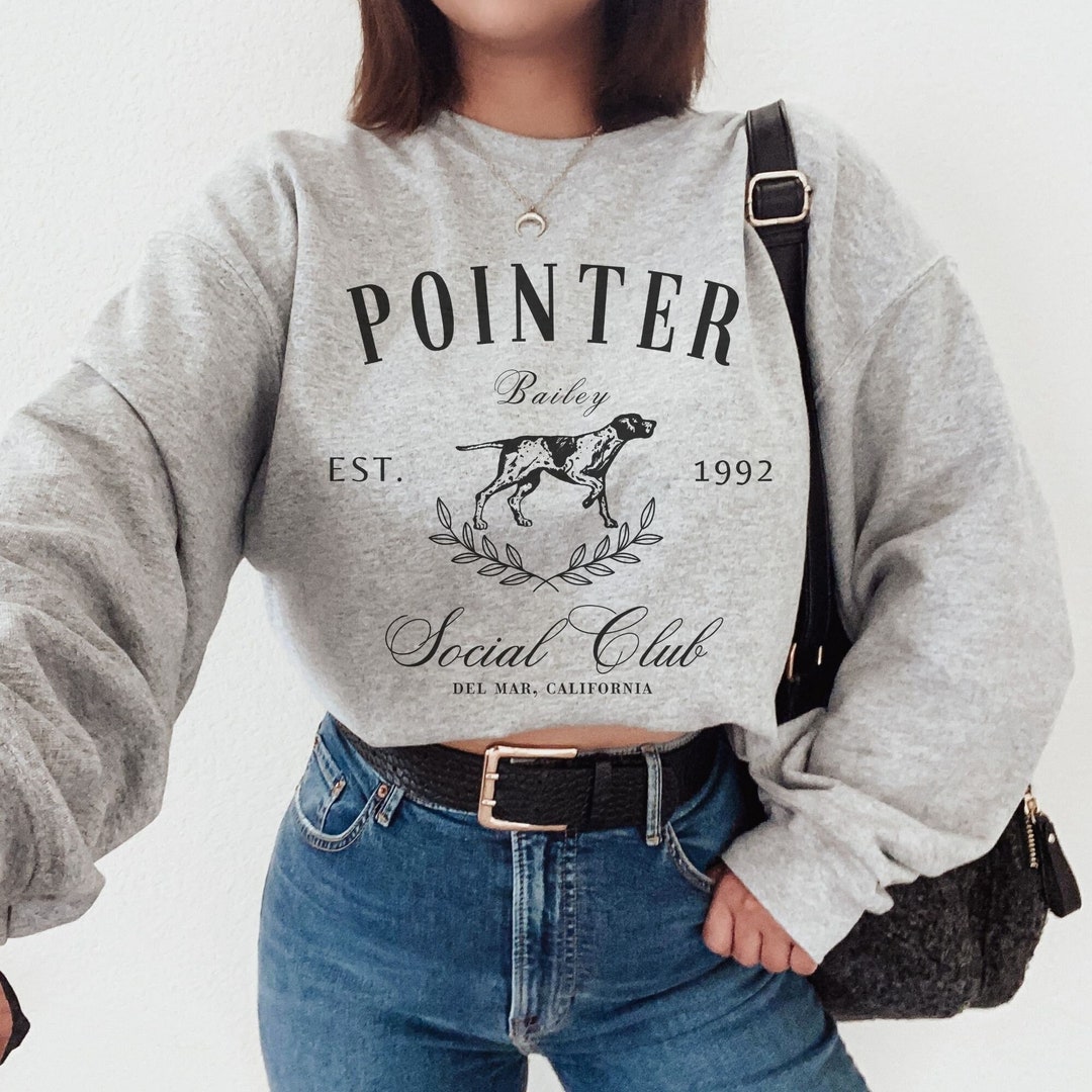 German Shorthaired Pointer Social Club Name Sweatshirt, Custom Dog Mom ...
