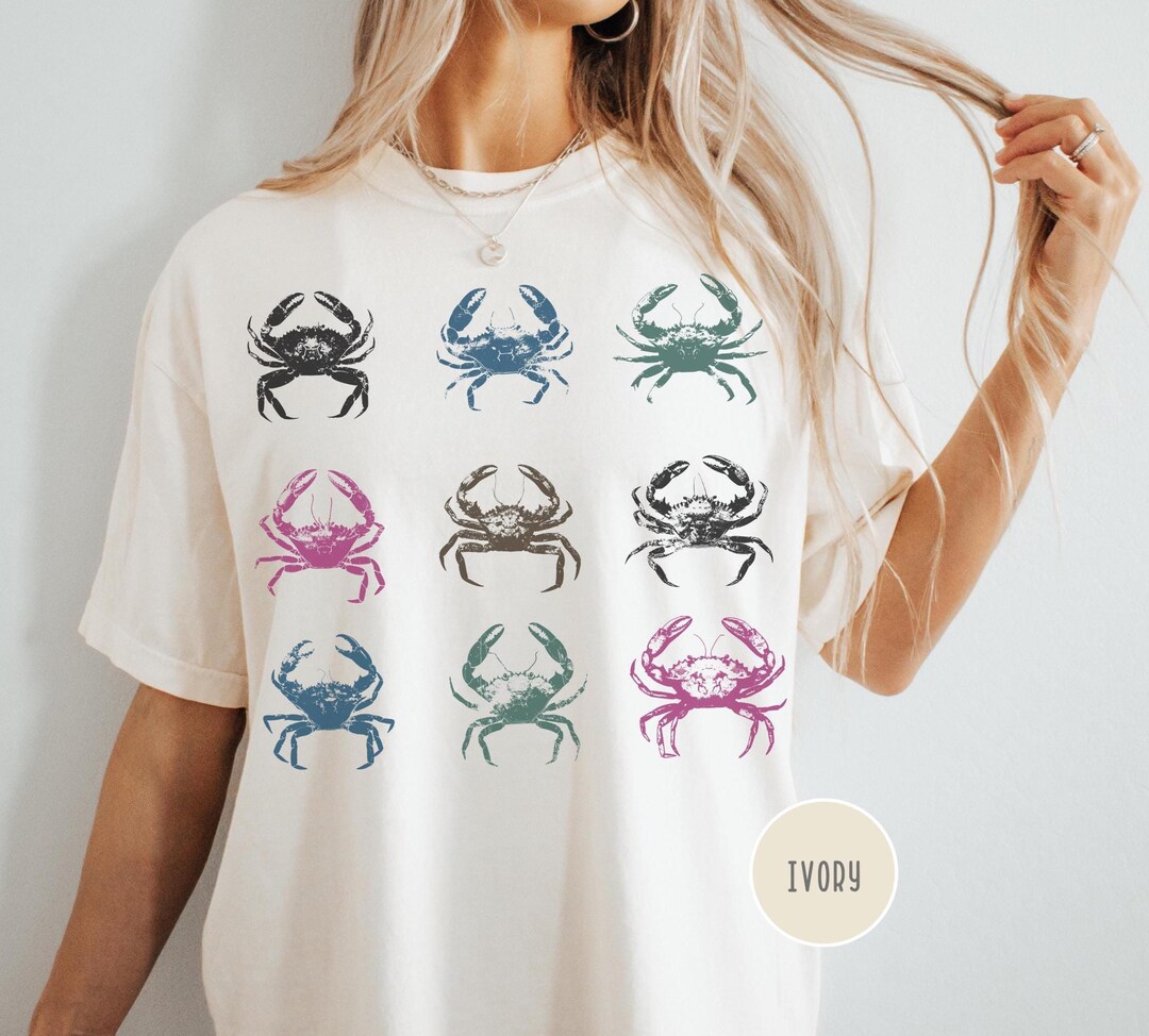 Vintage Crabs Comfort Colors Tee Shirt, Crab Lover Tshirt, Gift for ...