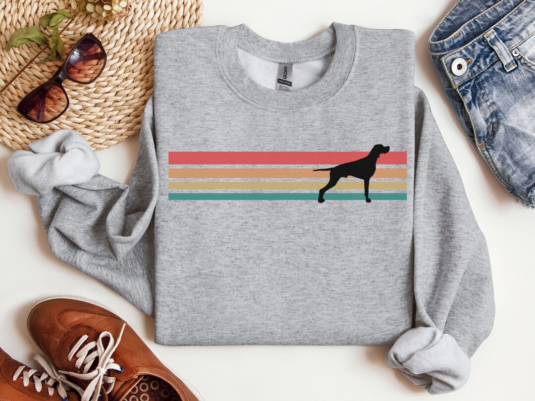 Retro German Shorthaired Pointer Sweatshirt, GSP Mom Shirt, Retro Gift ...