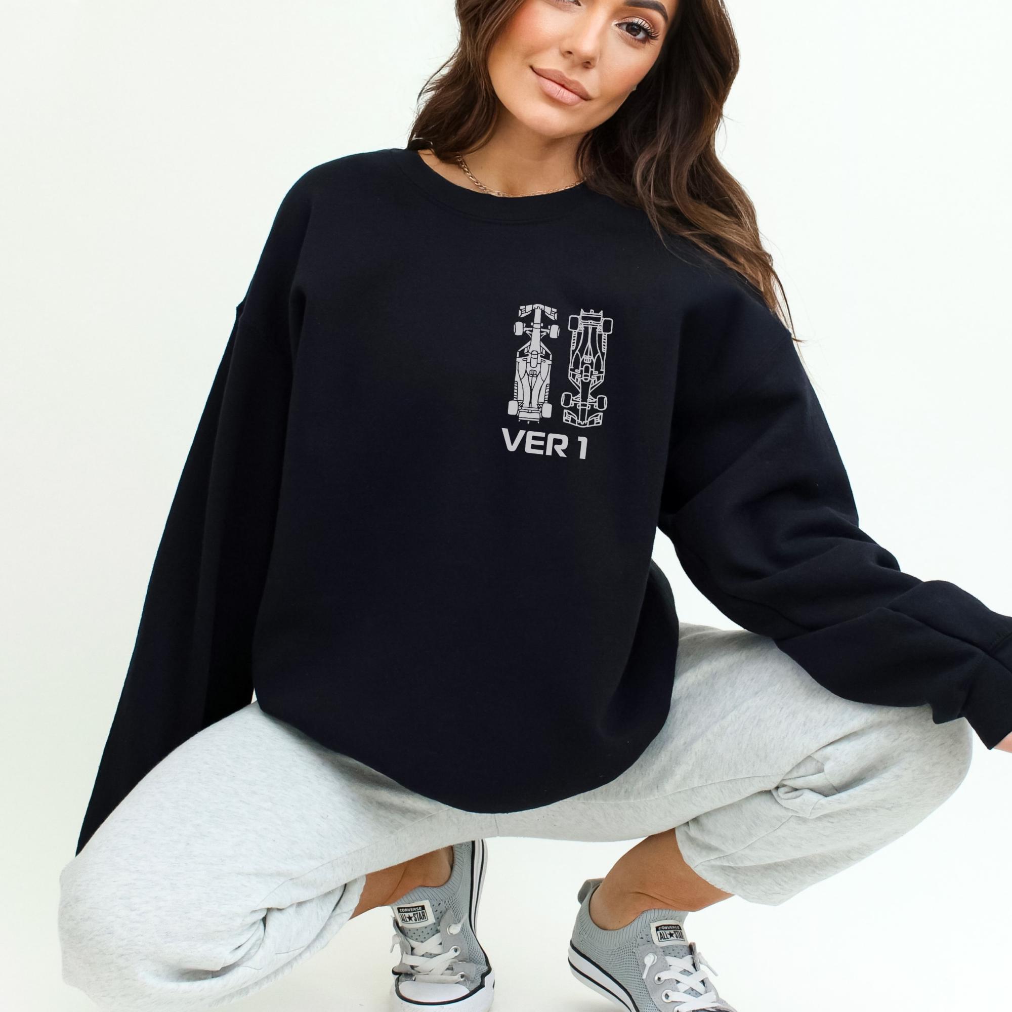 Custom Formula 1 Max Verstappen Sweatshirt, F1 Driver Name and Number ...