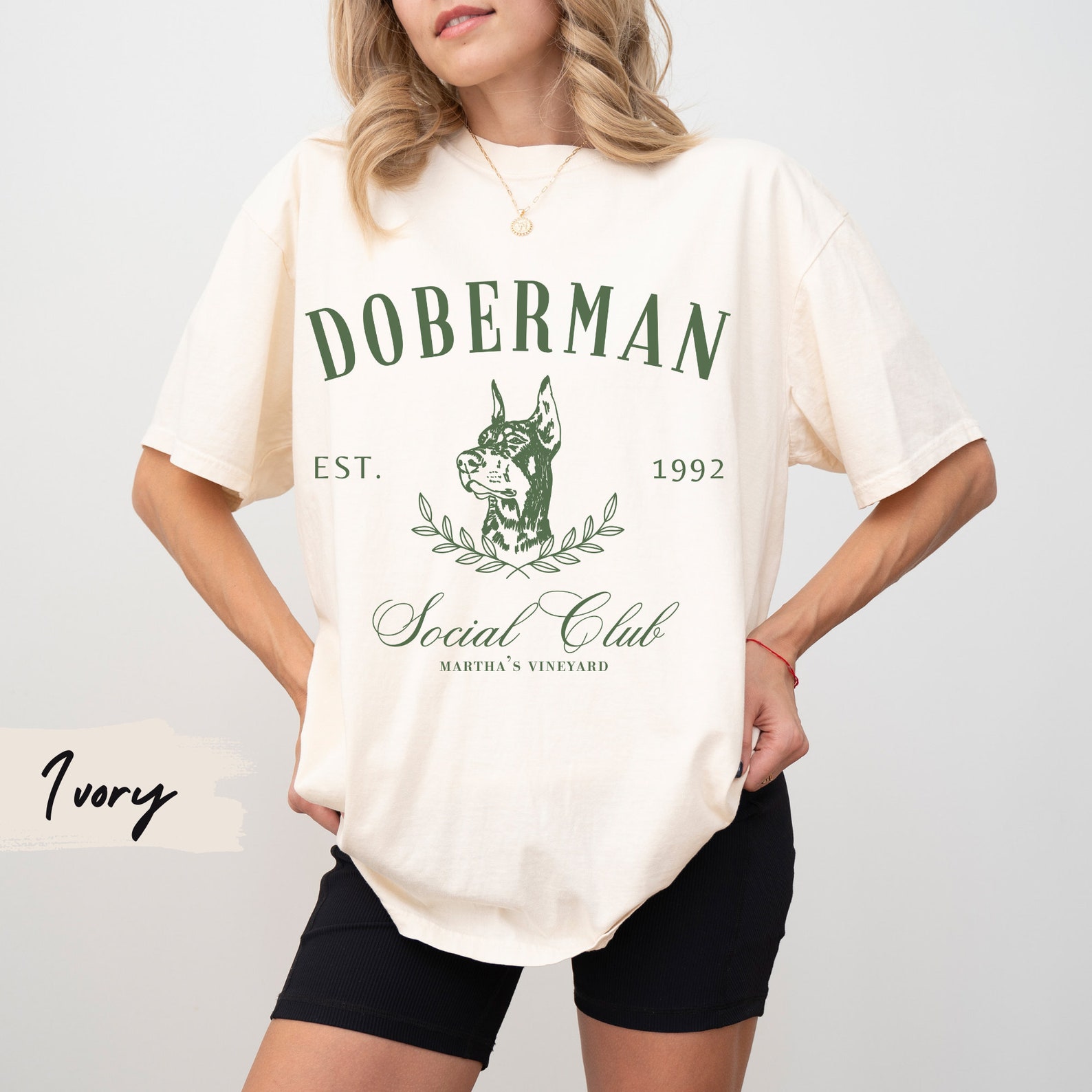Custom Doberman Social Club Name Tshirt, Custom Dog Mom Shirt, Gift for ...