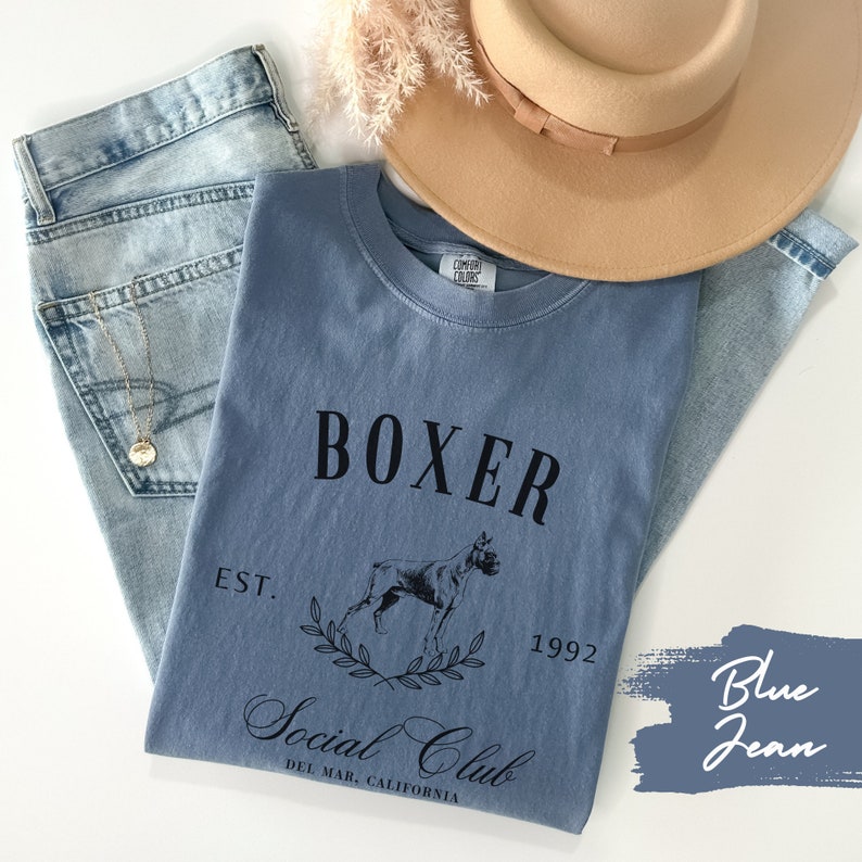 Boxer Social Club Name Shirt, Custom Dog Mom T Shirt, Gift for Boxer ...