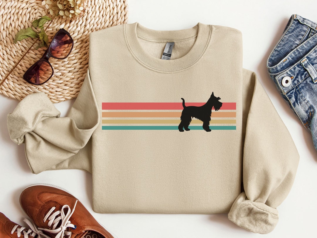 Retro Schnauzer Mom Sweatshirt, Gift for Schnauzer Dog Owner, Miniature ...