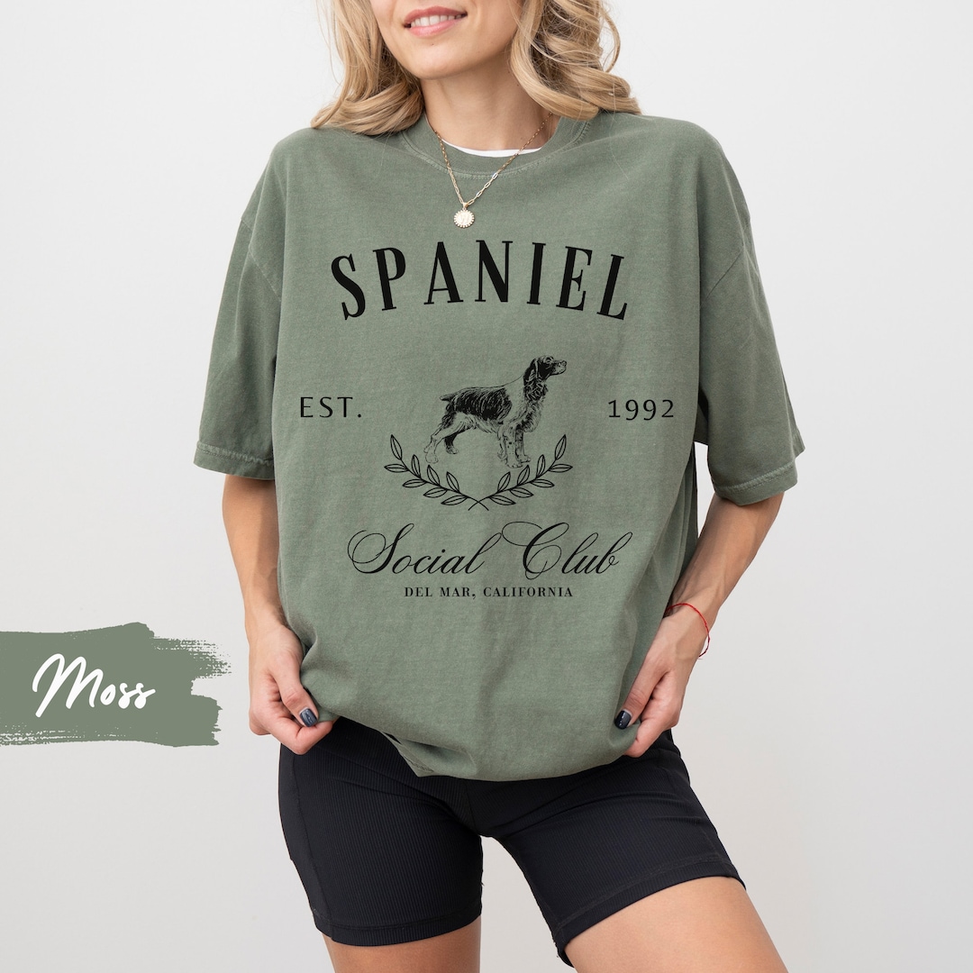 Cocker Spaniel Social Club Name Shirt, Custom Dog Mom Tshirt, Gift for ...