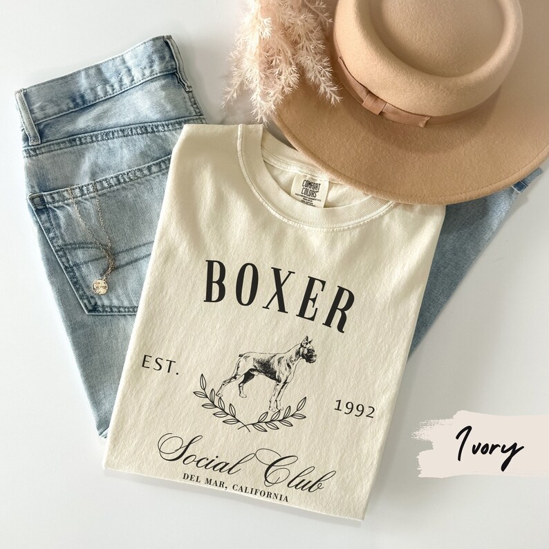 Boxer Social Club Name Shirt, Custom Dog Mom T Shirt, Gift for Boxer ...