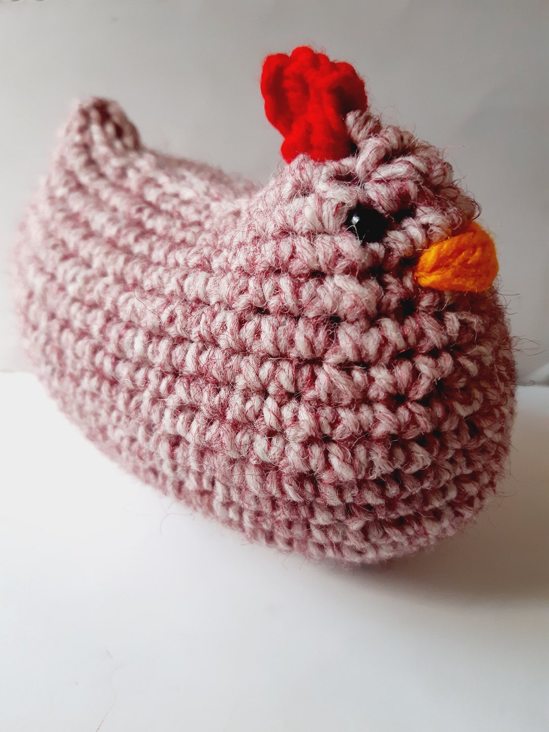 Crochet Chicken Pattern, Amigurumi Rooster, Cute Crochet Hen, Crochet ...