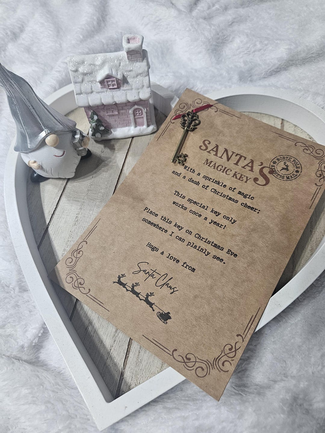 Santa's Magic Key Santa Key Print Christmas Xmas - Etsy