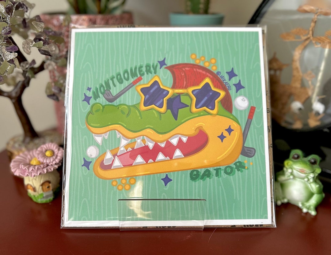 Chibi Glamrock Golf Gator Video Game 6x6 Print - Etsy