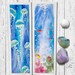 Hand Drawn Watercolor Bookmarks,book Lovers,watercolor Underwater ...