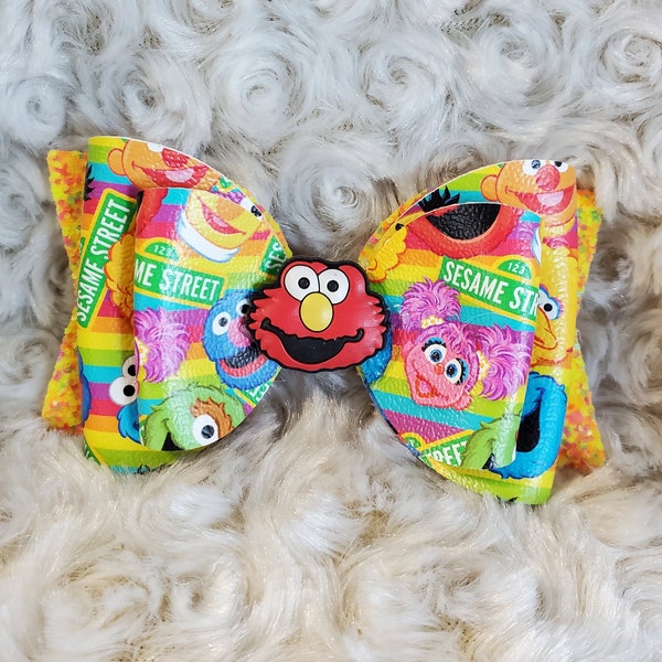 Elmo Bow - Etsy