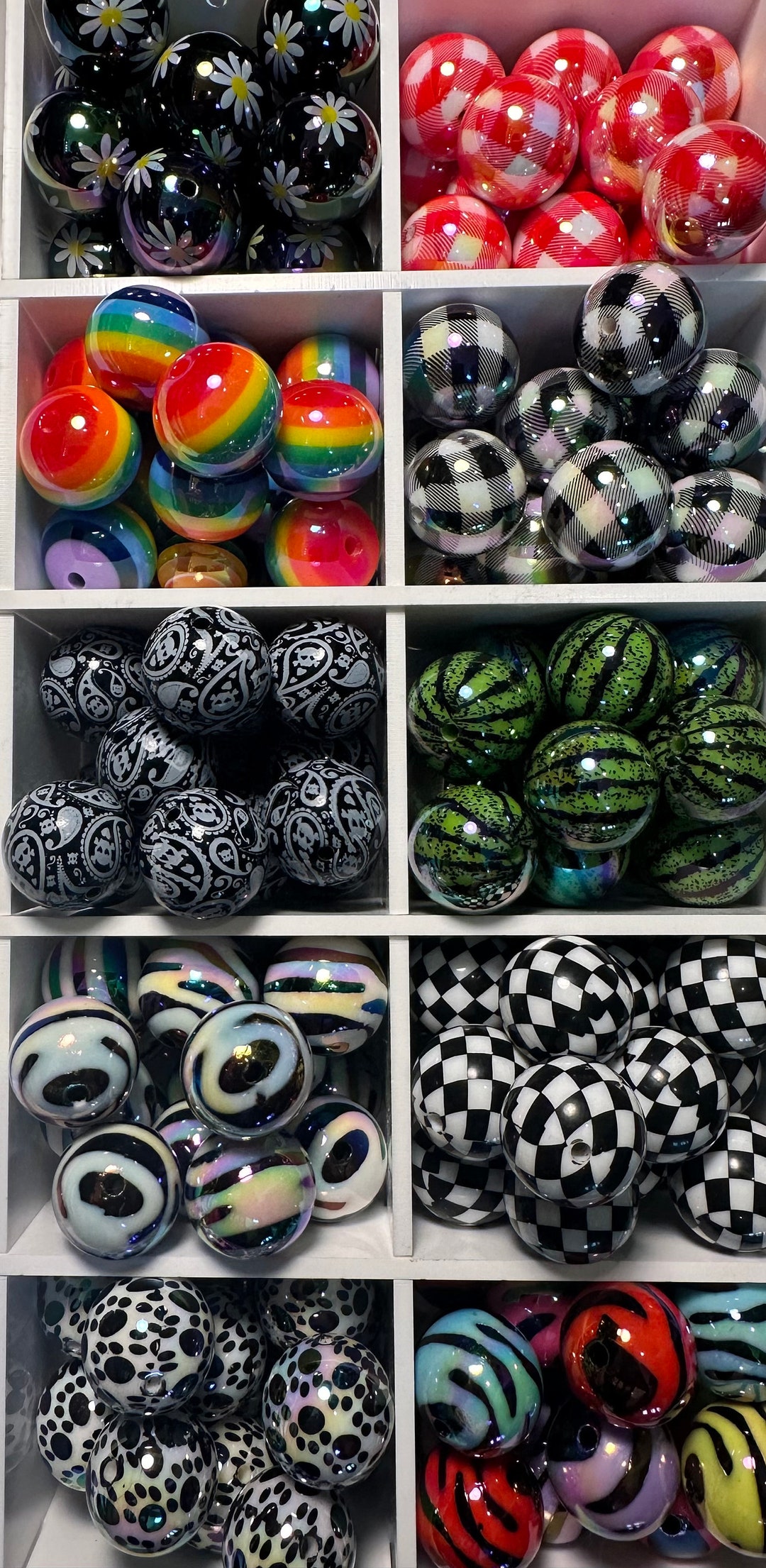 20MM America Chunky Bubblegum Beads, 20MM Candy Bead, 20mm Bubble Gum ...