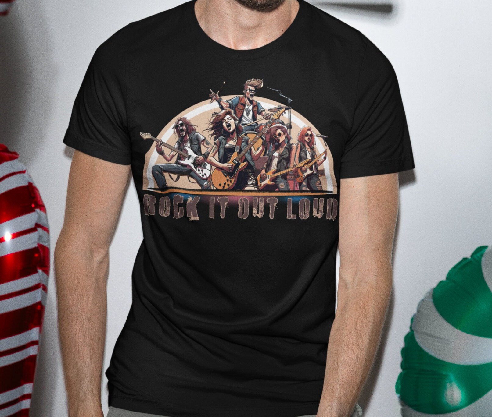 Rock It Out Loud, Music, Rock Shirt, Love Unisex Jersey Short Sleeve ...