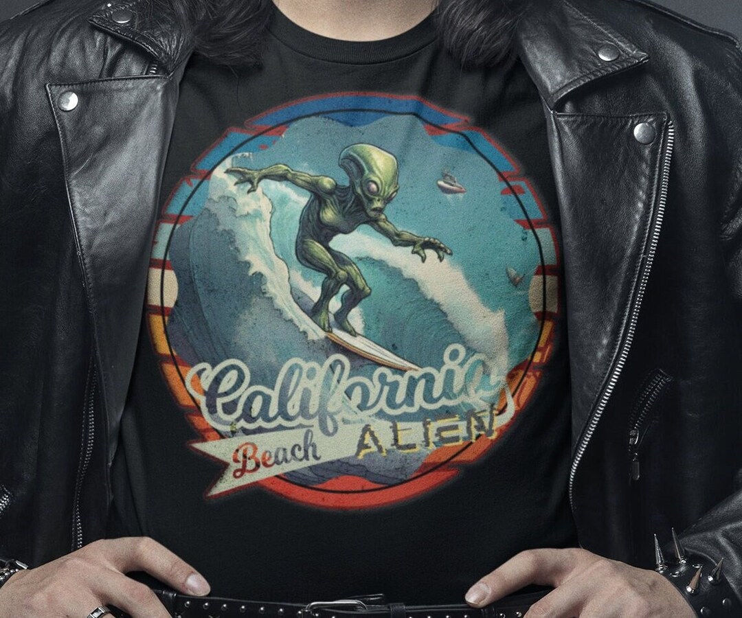 California Beach Alien, Alien Shirts, Surfing Shirts, Love Unisex ...