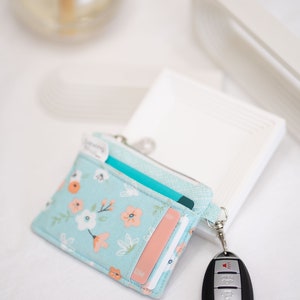 Zipper Wallet Sewing Pattern – PDF + Video | Mini Pouch With Card Slots ...