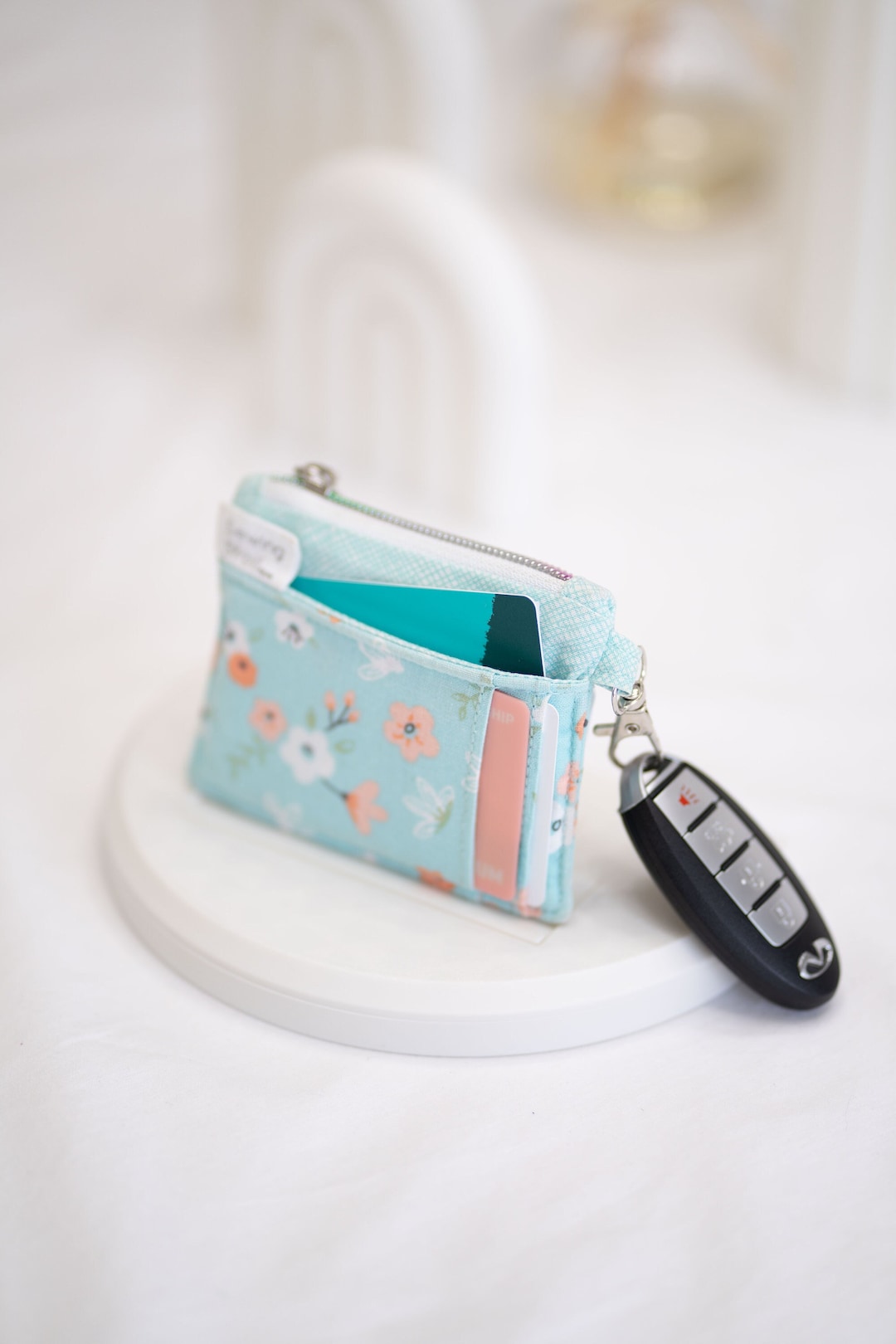 Zipper Wallet Sewing Pattern – PDF + Video | Mini Pouch With Card Slots ...