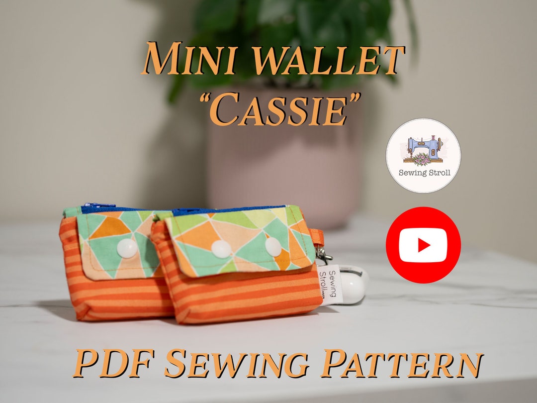 DIY Mini Wallet cassie Sewing Pattern PDF - Etsy
