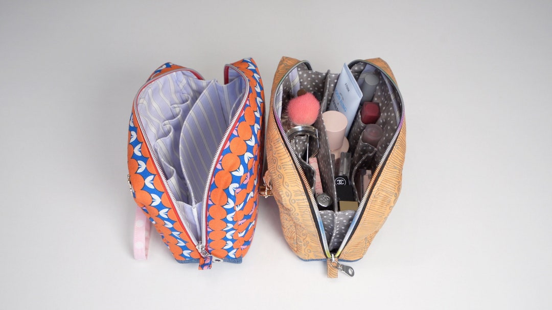 Makeup Organizer Bag Sewing Pattern – “leona” PDF + 4K Video Tutorial ...