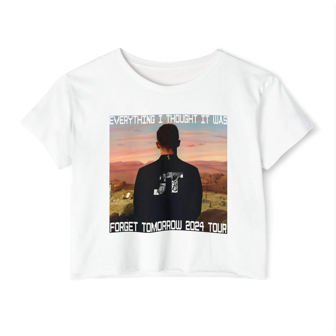Justin Timberlake Forget Tomorrow World Tour Crop Top Justin Timberlake ...