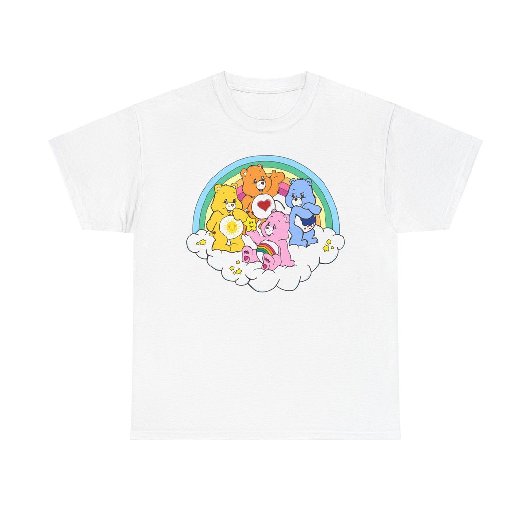 Care Bear Shirt Print Rainbow Care Bears T-shirt Care Bears Cartoon T ...