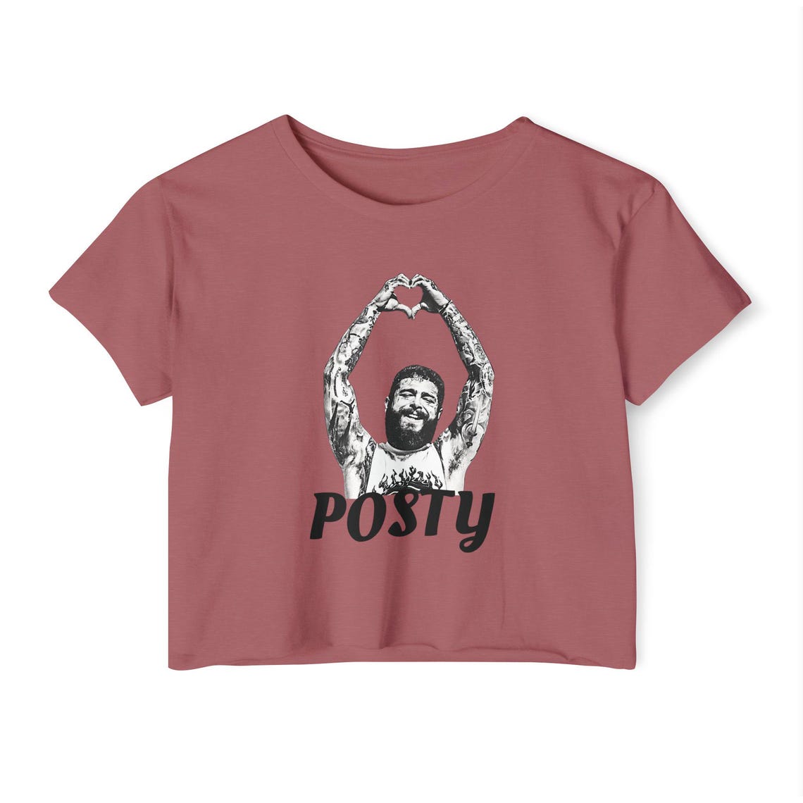 Post Malone Heart Hands Crop Top: Concert Merch - Etsy