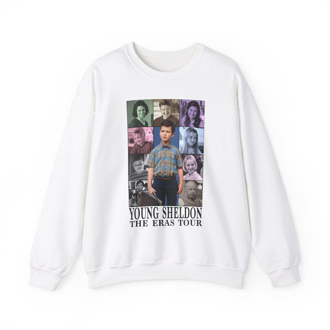 Young Sheldon Sitcom Sweatshirt Print Young Sheldon Shirt Sheldon Series Shirt Young Sheldon Fan ...
