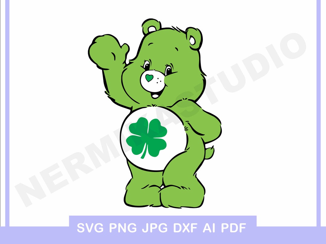 1 Care Bear Good Luck Bear Printable Cricut Iron on Transfer Shirt T ...
